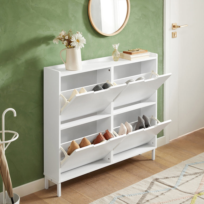 Scarpiera grande e sottile bianca - FSR100-W– SoBuy-IT